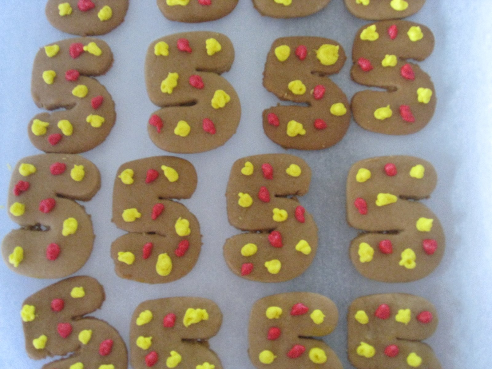 Creations, Crafts & Cakes: Number 5 biscuits