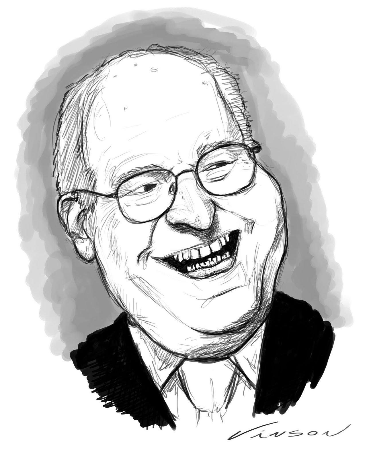 Beyond the Binding: Sketches and Illustrations: couple Dick Cheney sketches