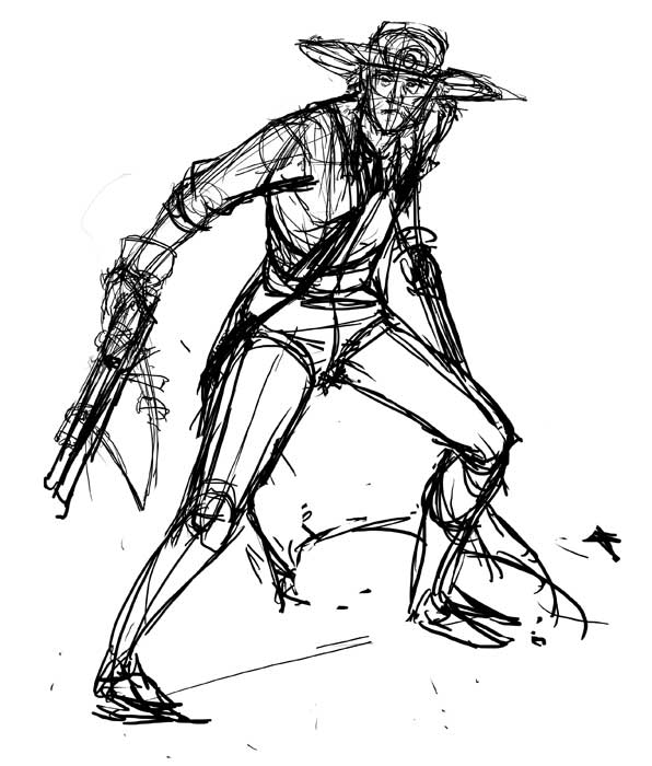 Grace Liu's Practice Blog: Mystic Gunslinger - sketch