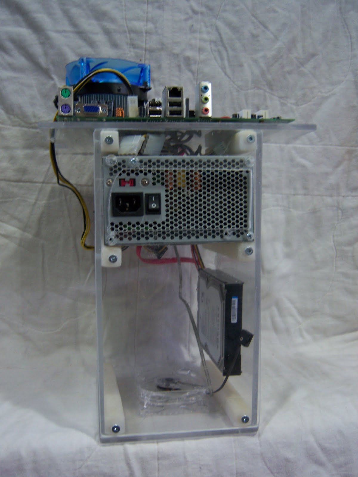 Not Darren's Blog: The Clear Computer Case Table