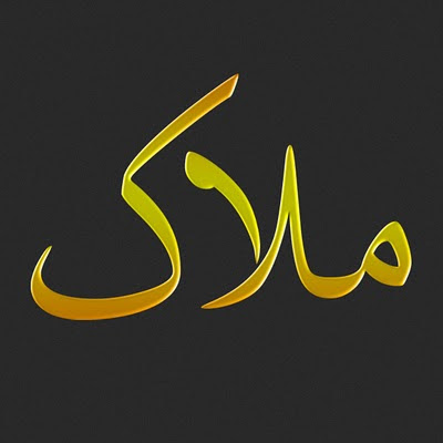 Noms calligraphiés en Arabe: Malak en arabe style naskh