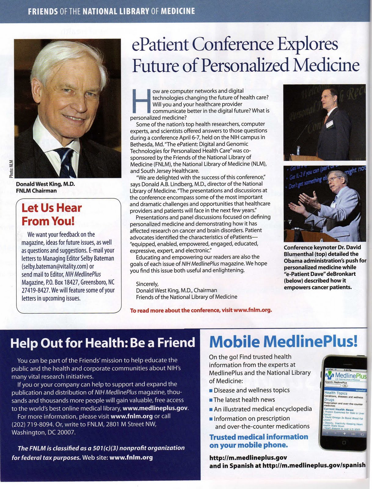 The New Life of e-Patient Dave: Coverage of ePatient conference at the ...