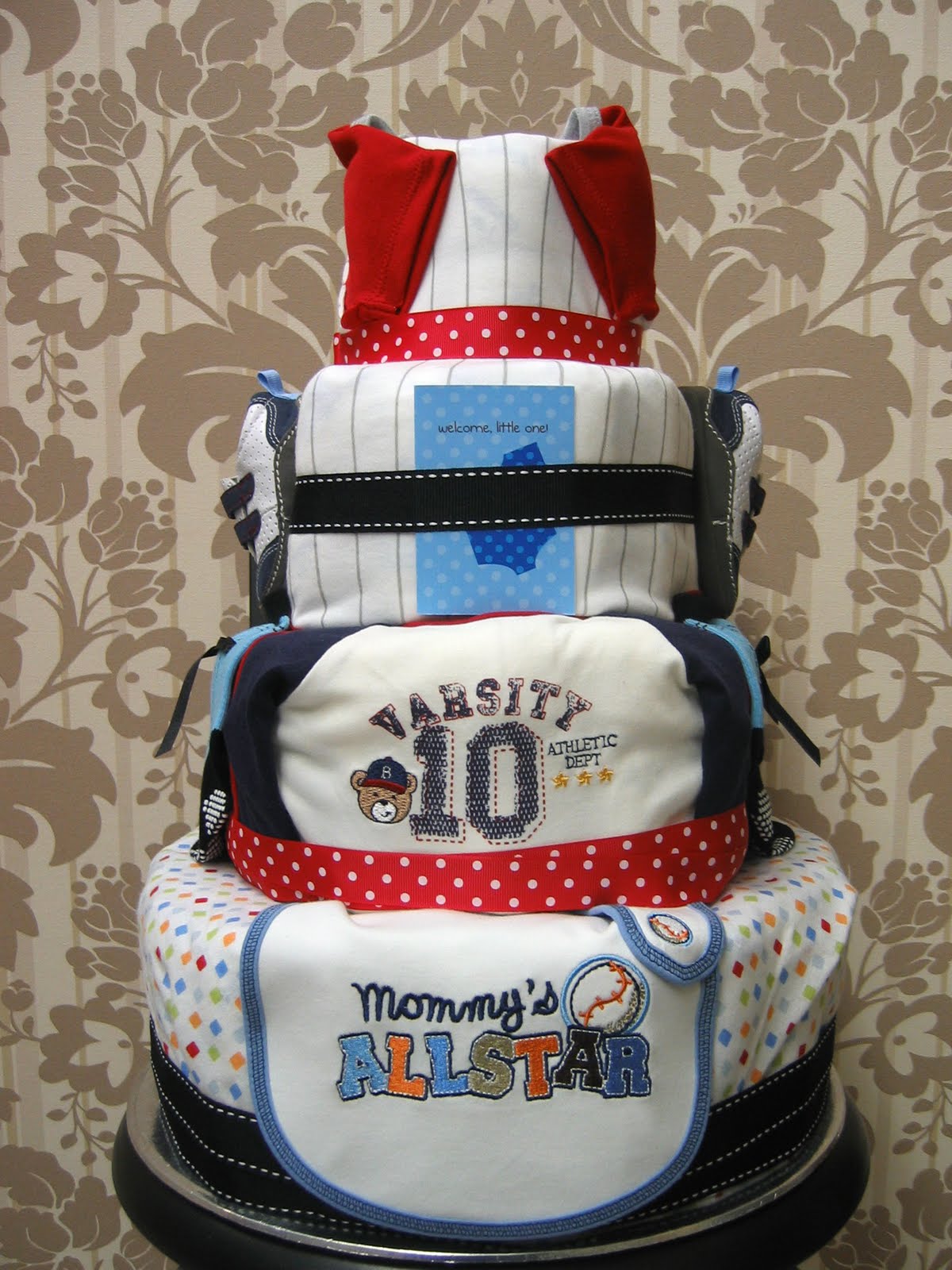 Baby Dee Diaper Cakes: Baseball League Diaper Cake