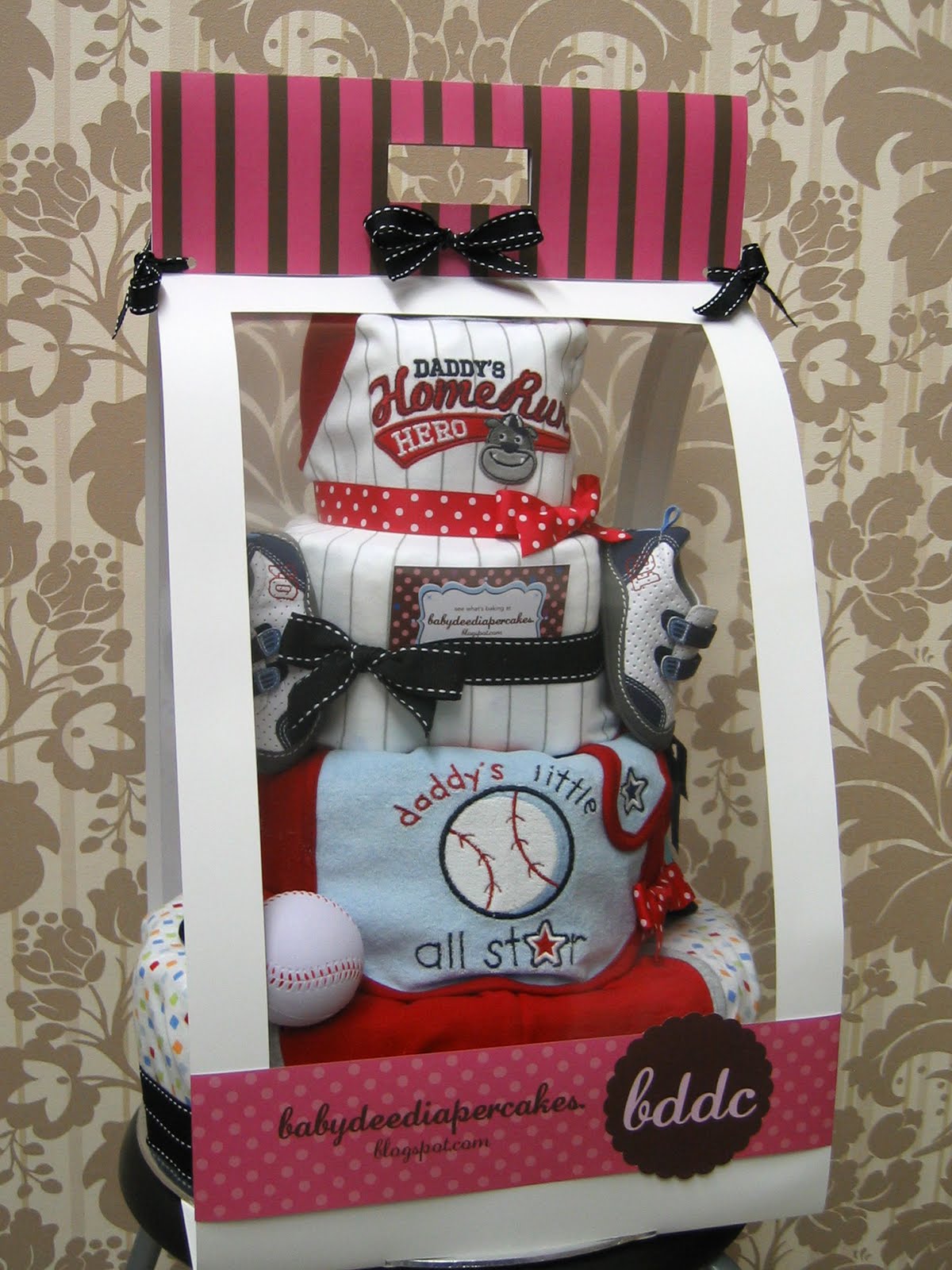 Baby Dee Diaper Cakes: Baseball League Diaper Cake