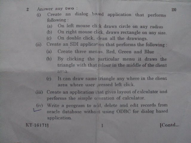 Visual C++ (VC++) Code by Students of M.Sc (IT & CA), AITS,Rajkot