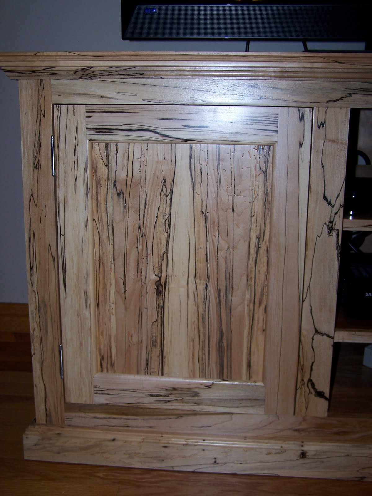 The Cabinet Works: Spalted Maple TV Stand