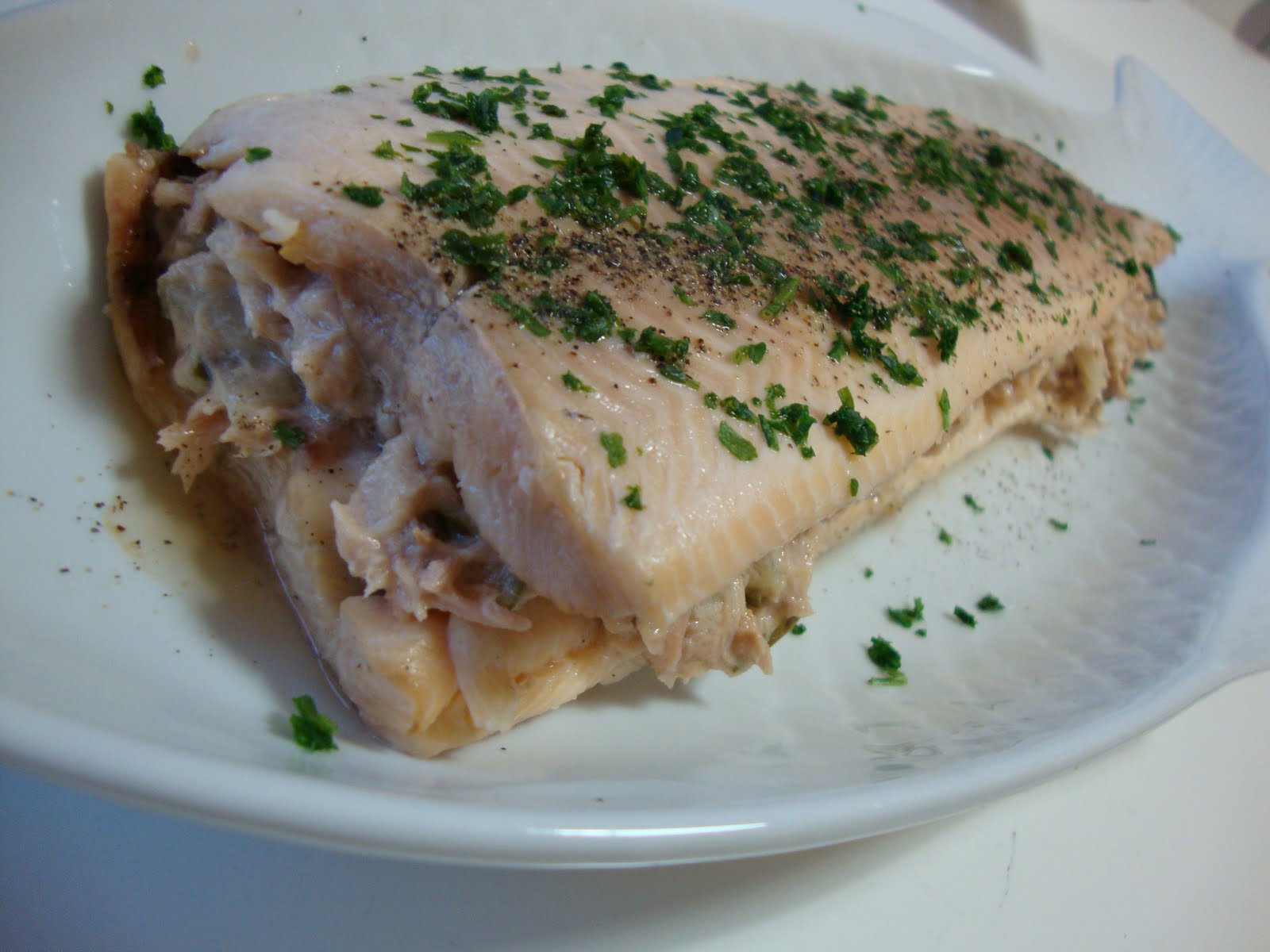 As Minhas Receitas: Truta Salmonada Recheada com Atum