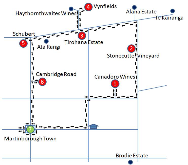 Kiwi Adventures Blog: Martinborough Walking the Wine Trail