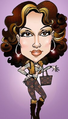 The Art Diva's Domain..Caricatures By Lena: Jennifer 'J-Lo' Lopez