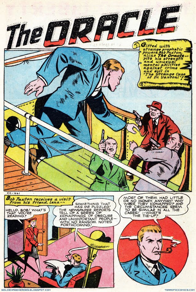 Golden Age Heroes: The ORACLE in "The Strange Case of Dr. Vantoni!"