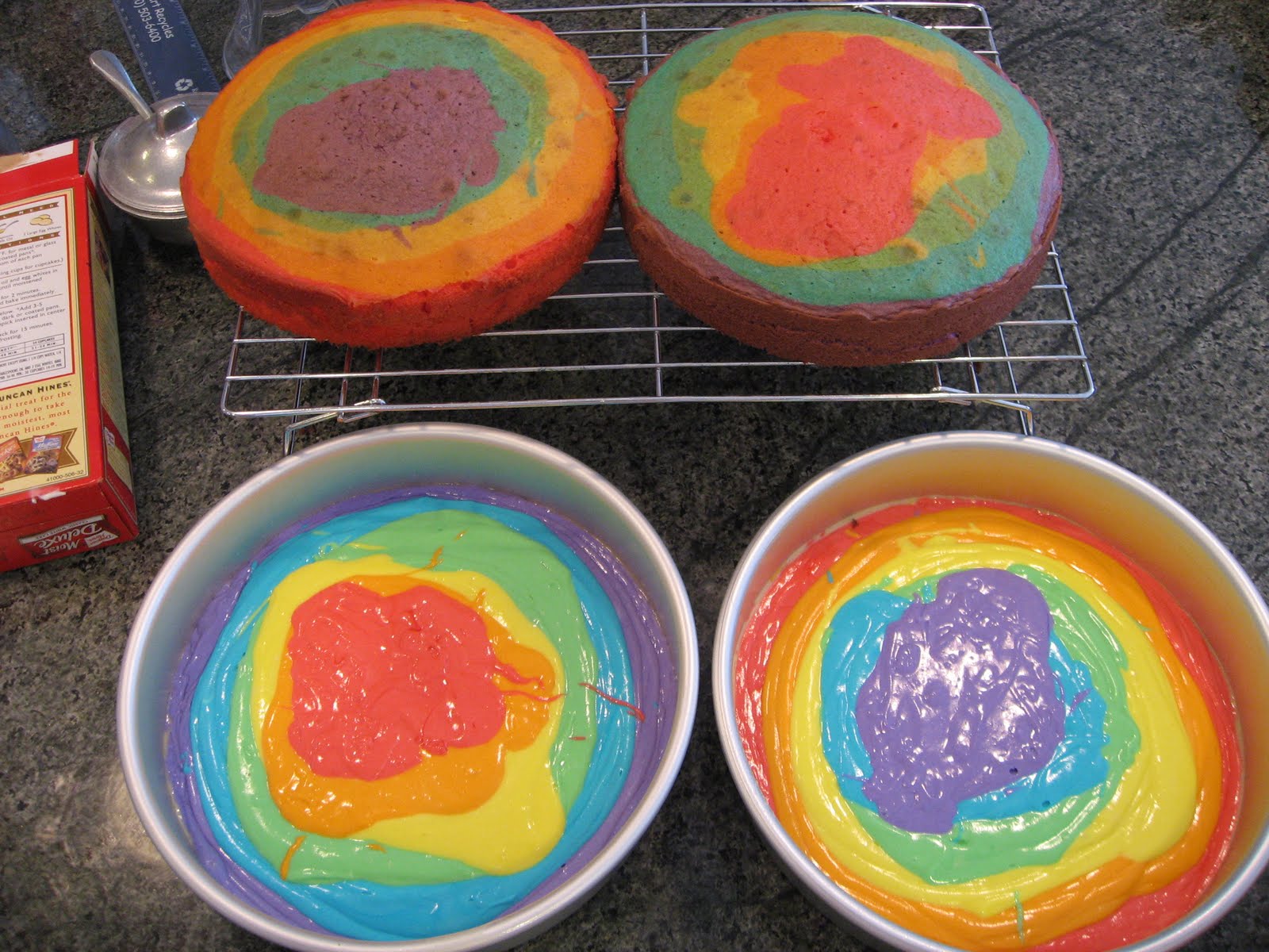 From the Kitchen of Happy Life: Rainbow Cake