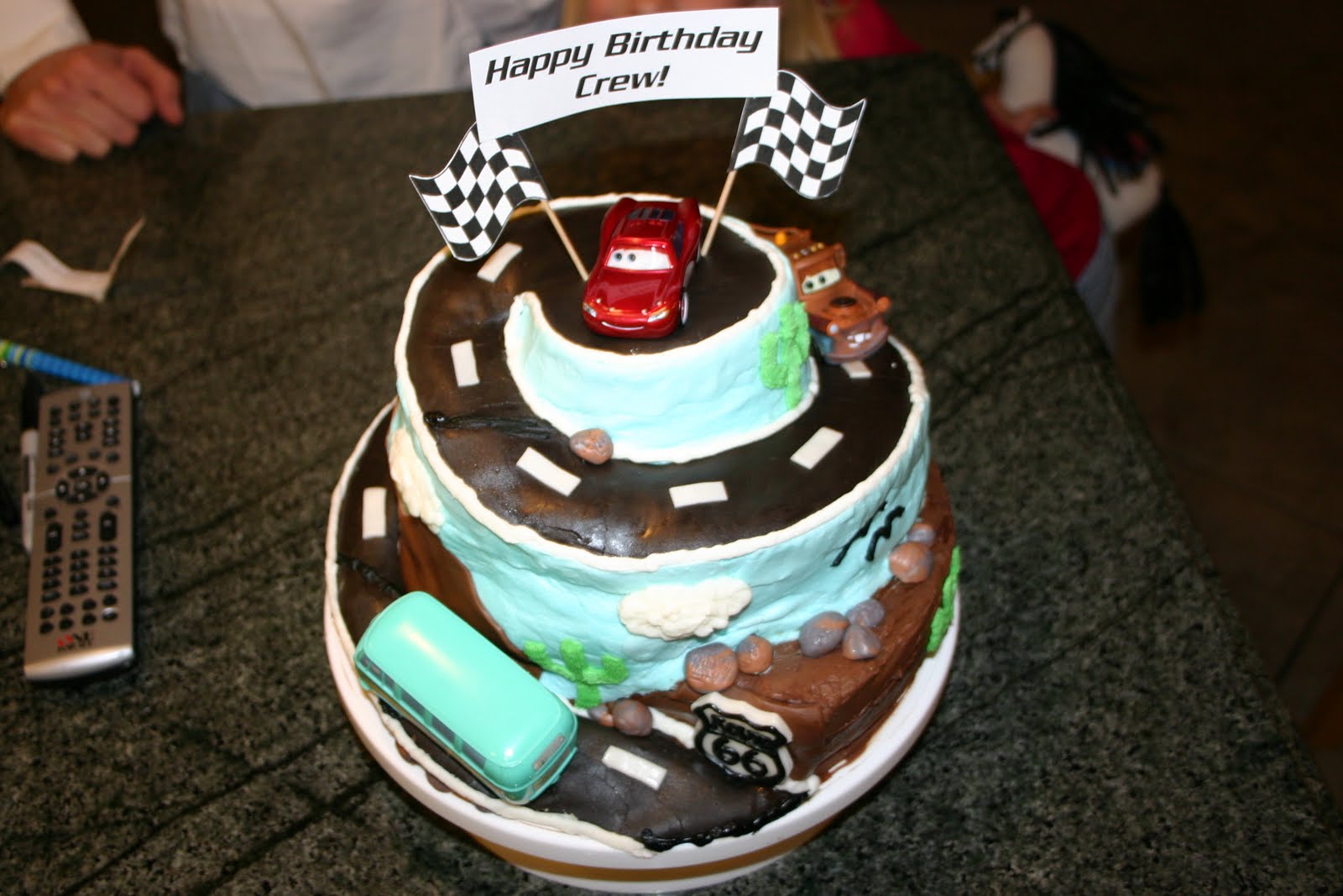 From the Kitchen of Happy Life: Crew's Cake - Spiral Cake Tutorial