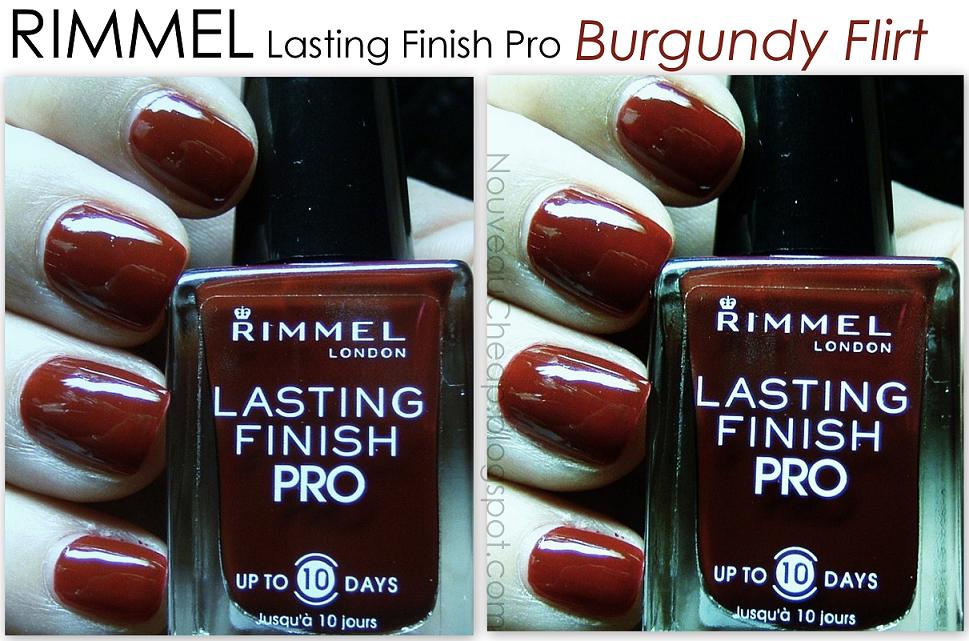 My new favorite red polish: Rimmel Burgundy Flirt | Nouveau Cheap