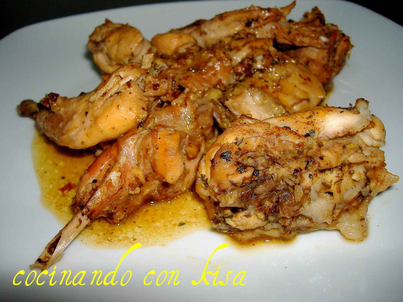 Cocinando con Kisa: Conejo al Ajillo y Especias (fussioncook)