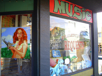 Kailua, Hawaii Daily Photo: Music store windows, Wailuku