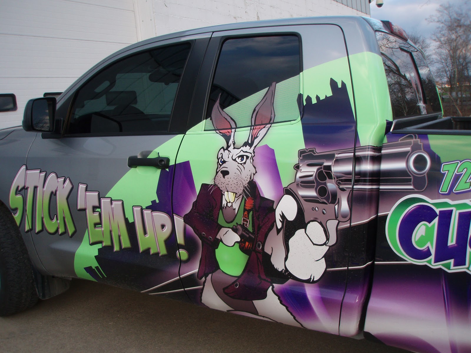 Custom Graphics: Custom Graphics Work Truck Wrap
