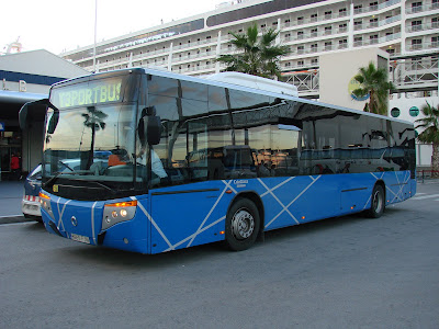 Buses from various cities in the world.