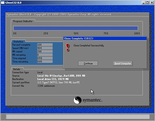 A.Martínez: Tutorial para la clonación de discos con Symantec Ghost.