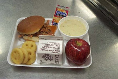 What's For School Lunch?: USA School Lunch - Fajita Strip Sandwich