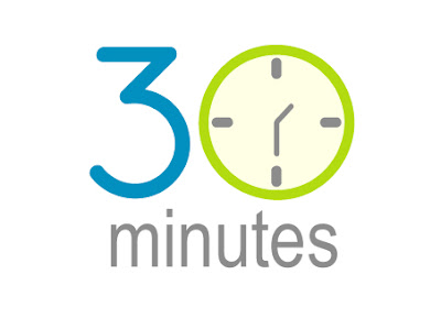 nazimuddaula: '30 minutes' logo design