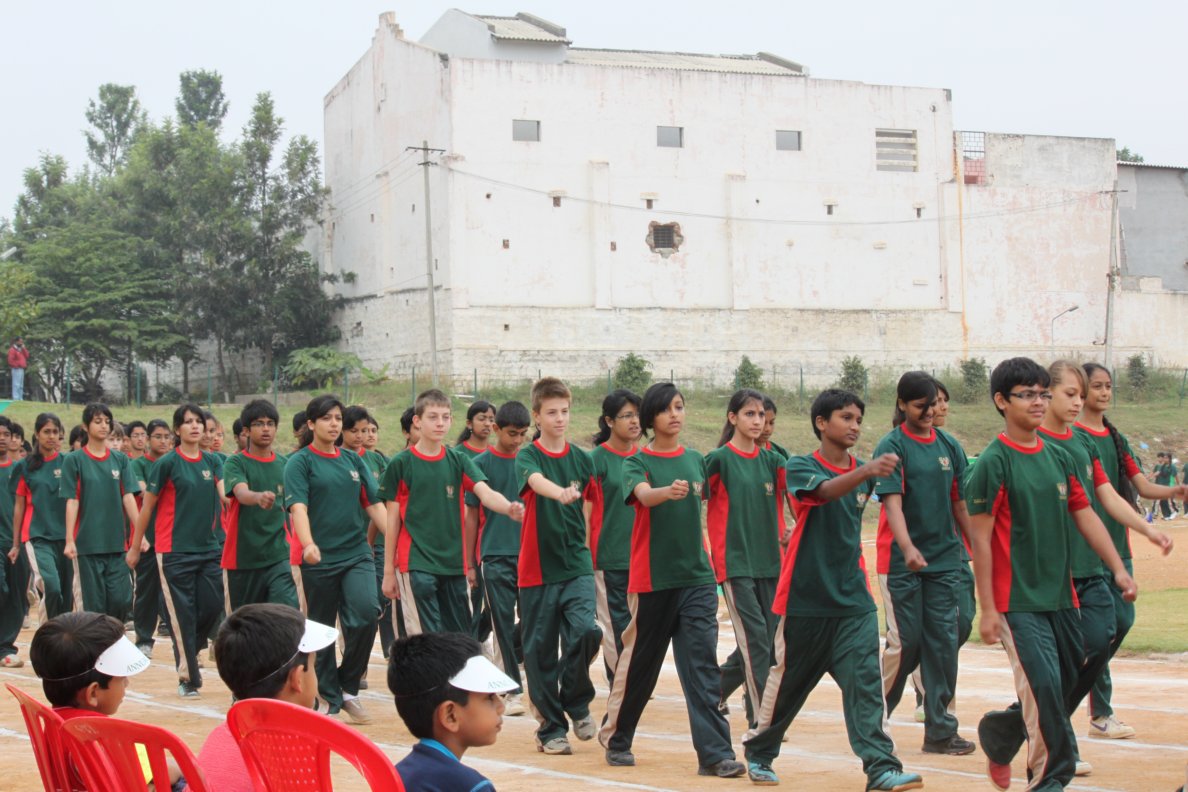 Towers Take a Trip: Indus School Attention, Indus School Quick March!!