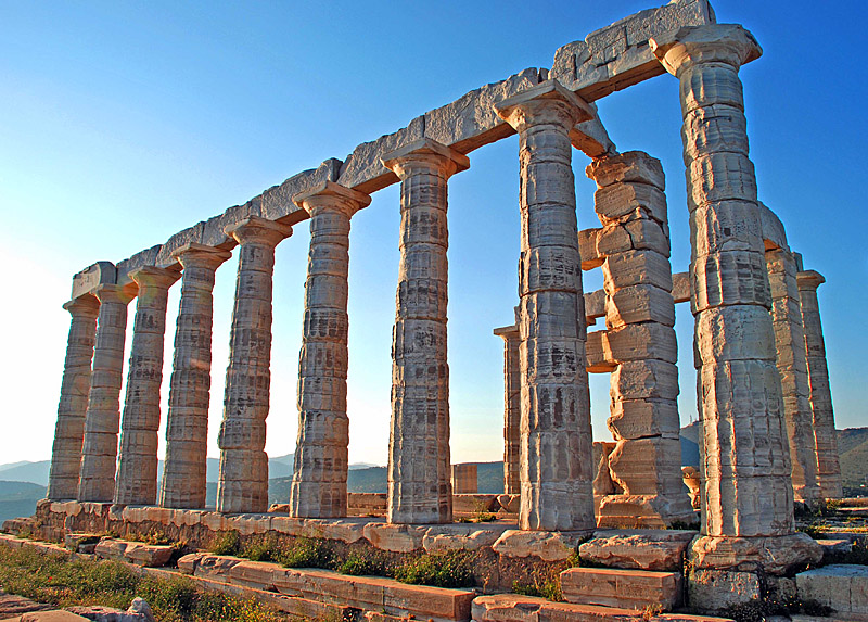 hellenic period: Temple of Poseidon at Sounion