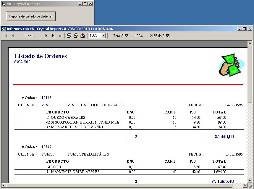 Uyaychay : DIFUNDIENDO Conocimientos de TI: Visual Basic - Uso de Reportes