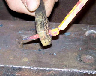 Iron Oak Farm: Firey Friday, How I Forge a Nail