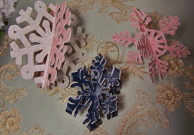 Paper Blossoms: 3D Snowflake Ornaments