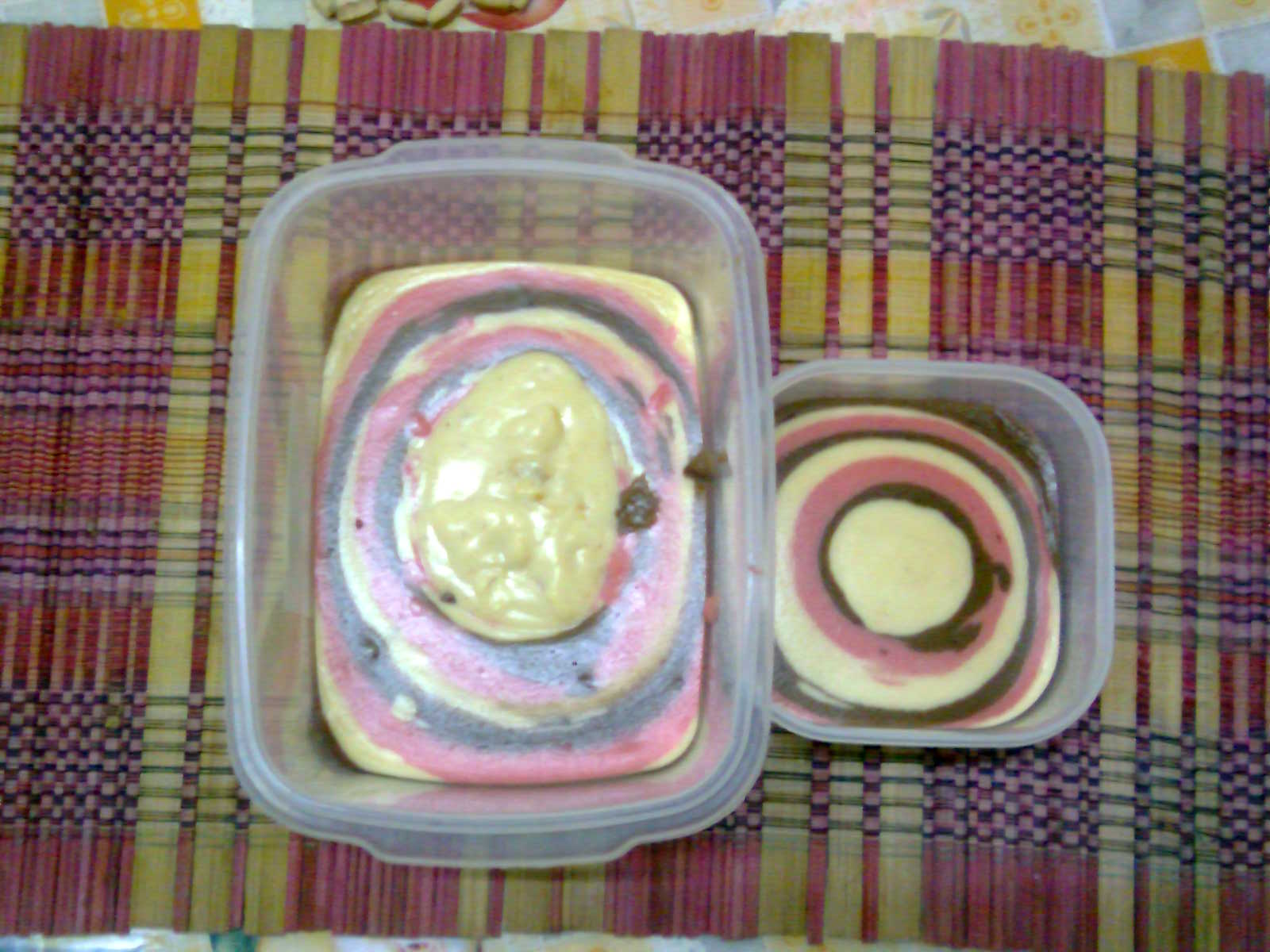 Catatan Hati Mawarbiru: Resepi - Puding Roti Marble
