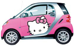hearts glitter & kimchee: Hello Kitty x Smart Cars