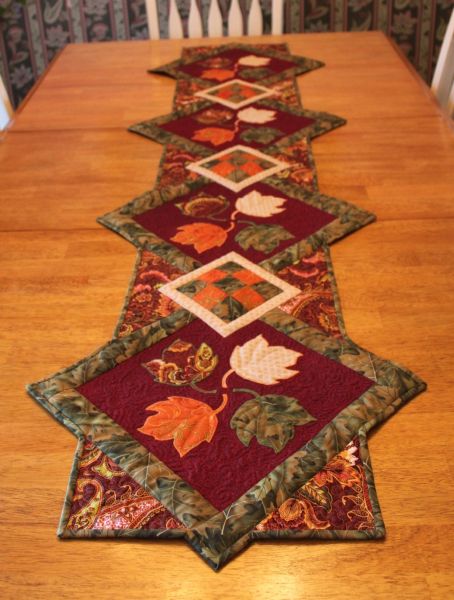 Quilted Delights: Finished Fall Table Runner