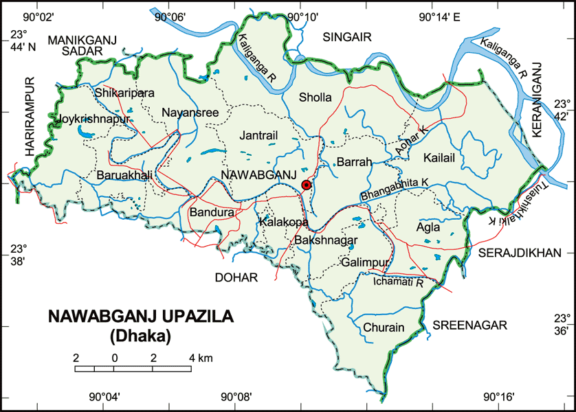 Dhaka Upazila Map