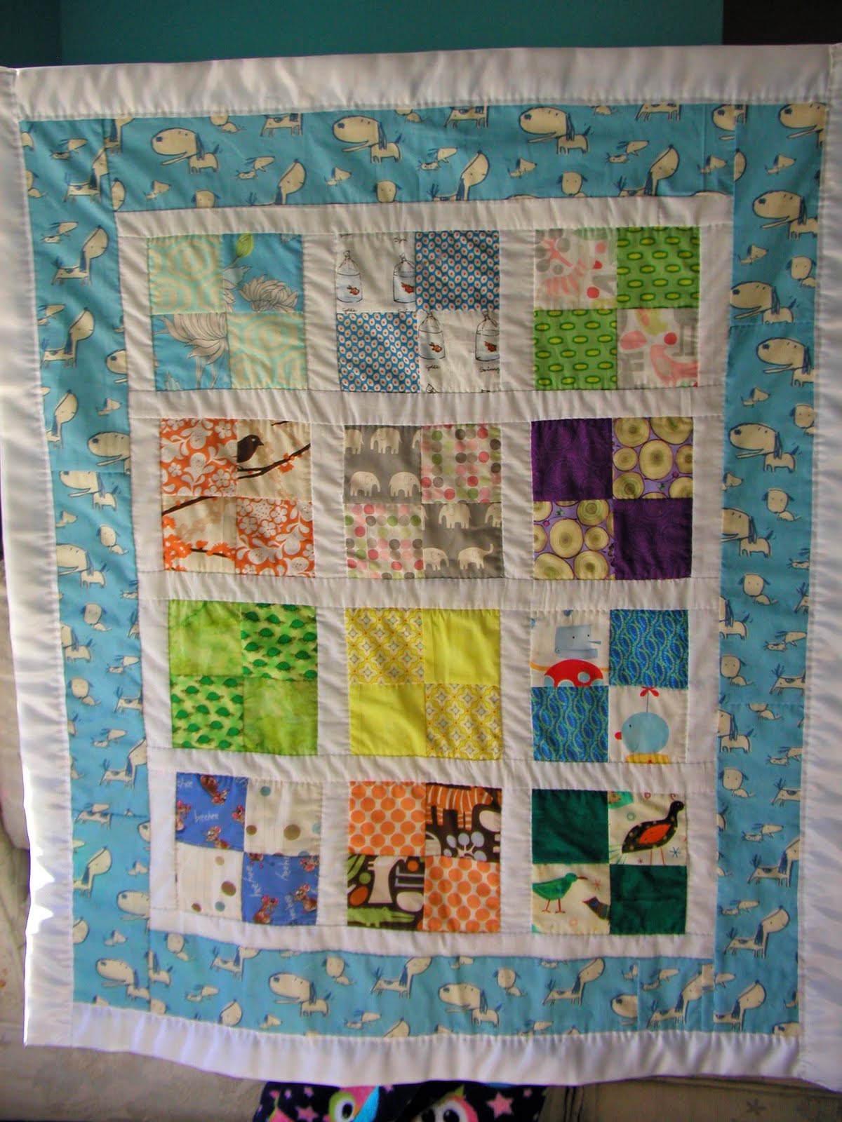 I Love Baby Quilts!: Four Patch Baby Quilt Finish