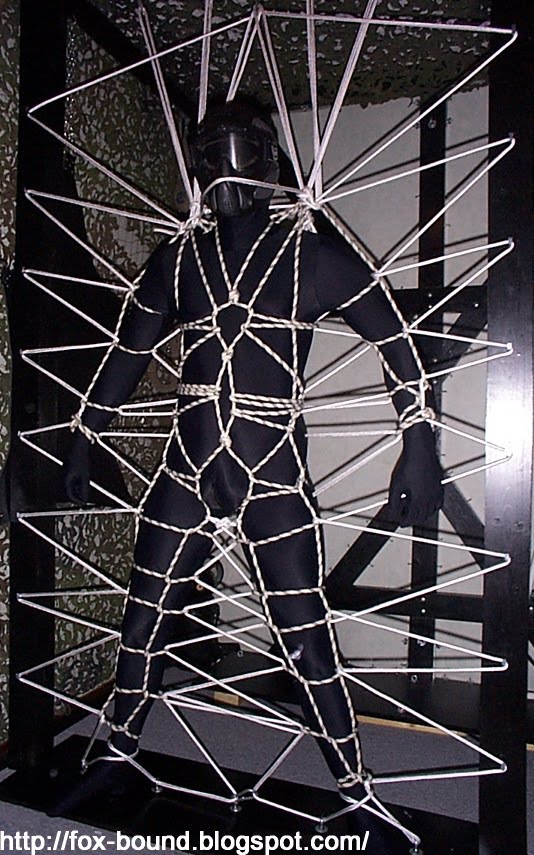 Black Lycra Bodysuits and White Rope Bondage – Captured Heroes