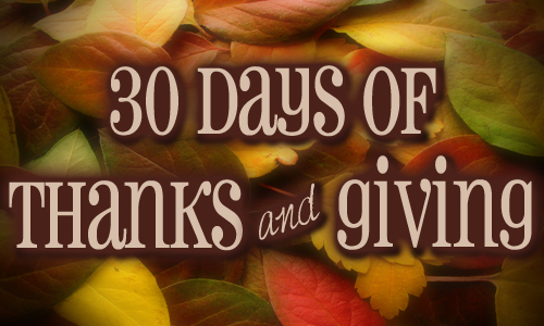 Designing Dreams: 30 Days of Thanks and Giving Challenge