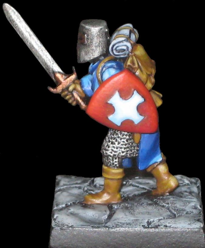 Miniature Painting: Reaper's Sir Justin, Templar Adventurer - 2715