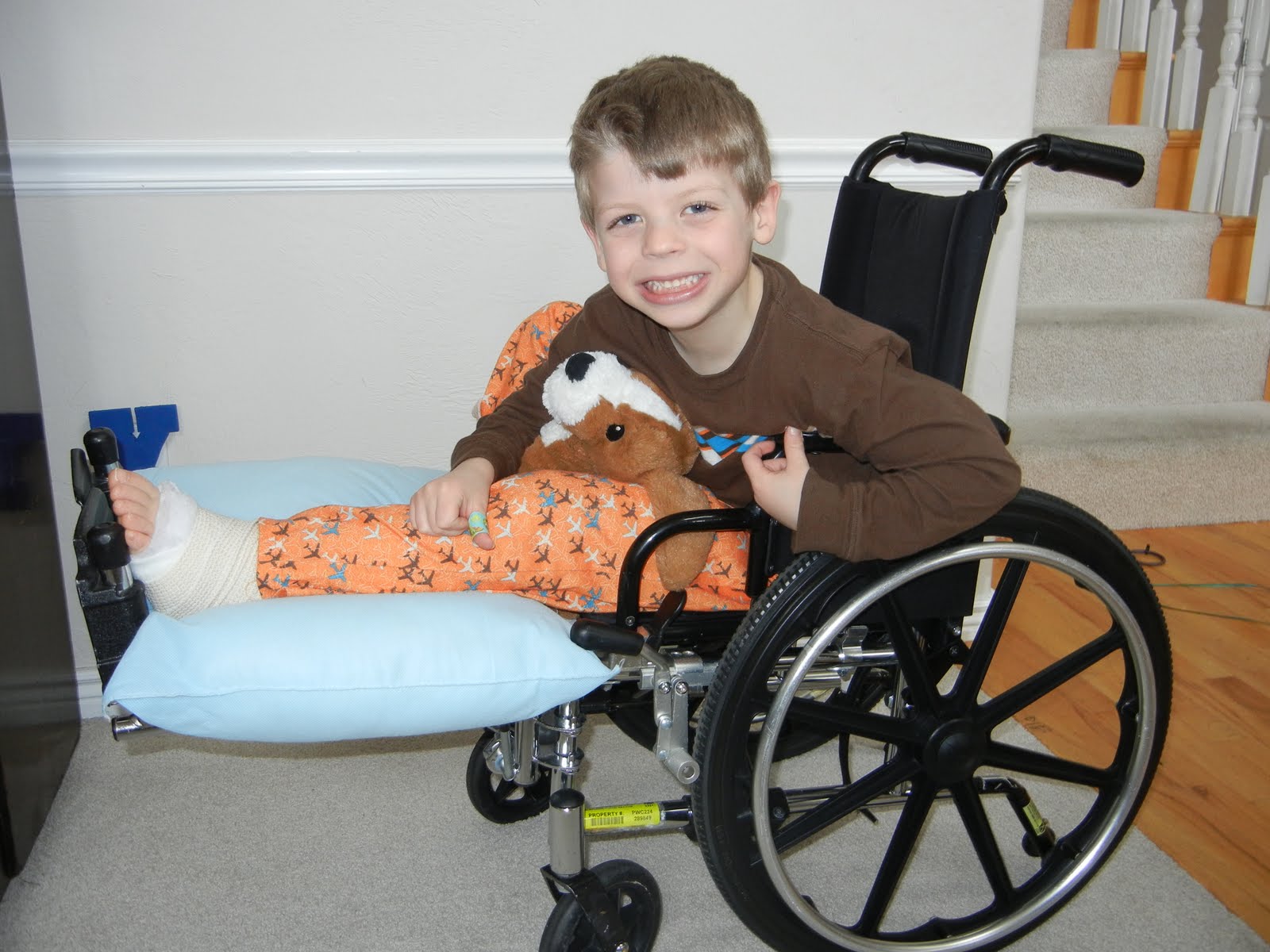 Scott and Amy Family: Mckay's Wheelchair!