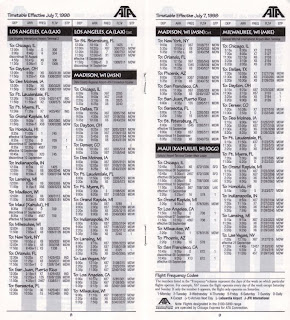Airline memorabilia: ATA (1998)