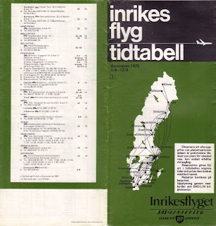 Airline memorabilia: SAS / Linjeflyg (1975)