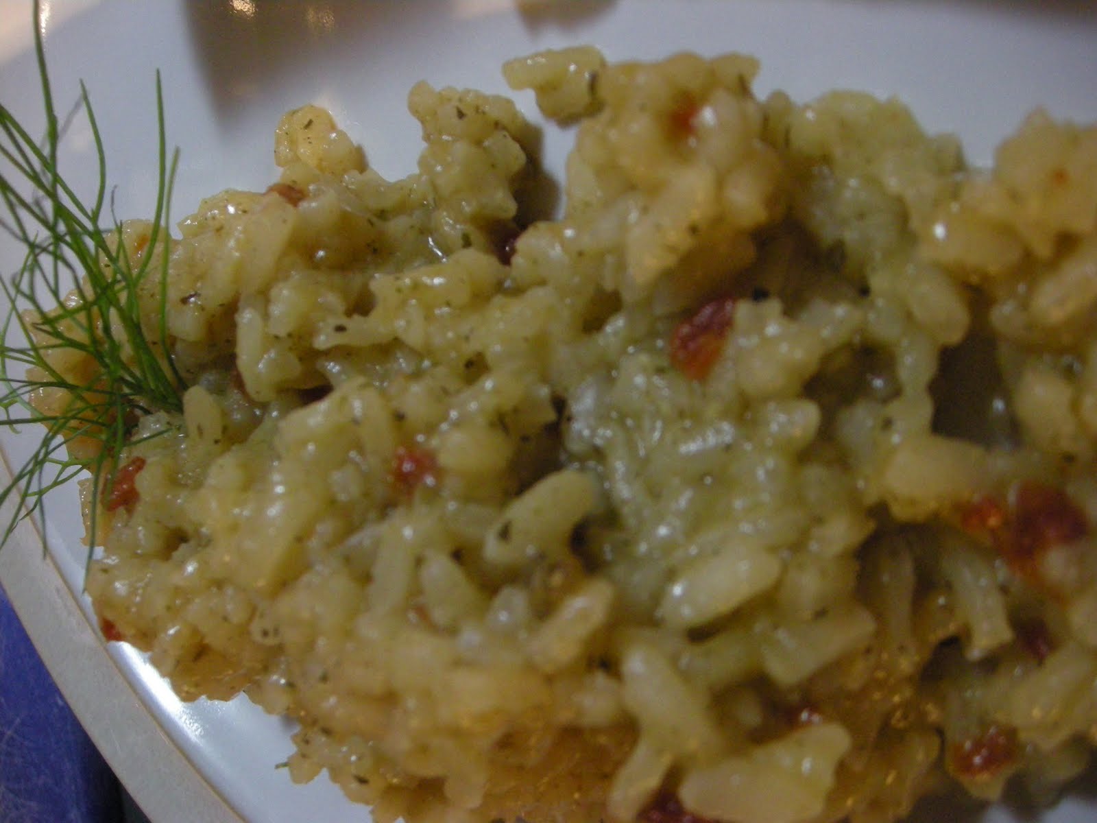 Not Just Salads: Baked Fennel with Garlic Butter and Vermouth, with Risotto