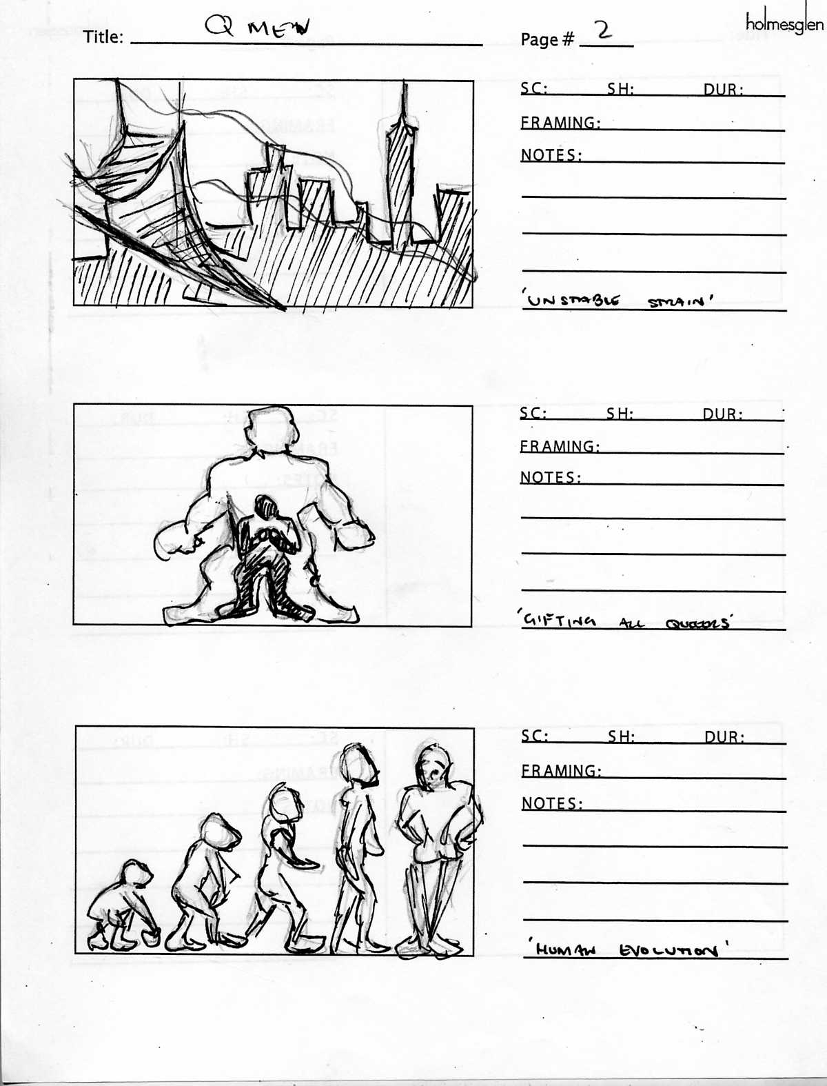 Deadly Morals: Story Boards