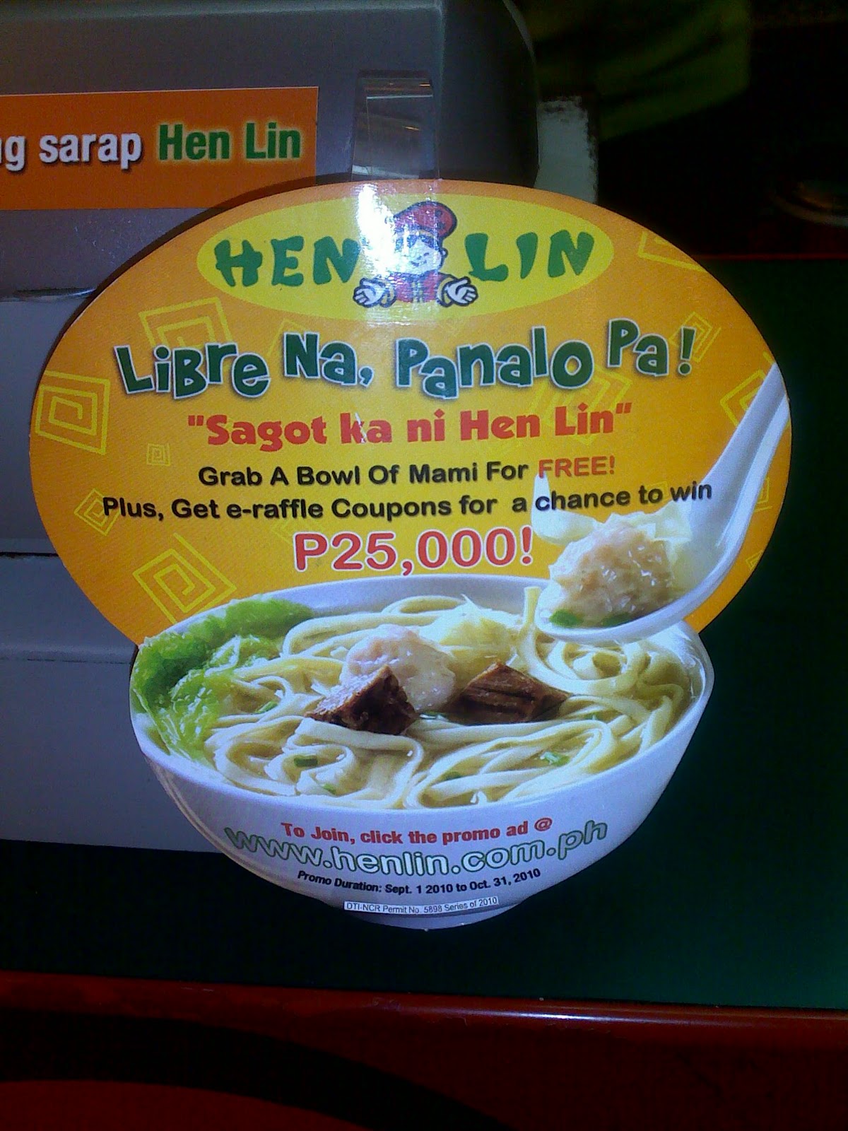 wandering micmic: “Iba pa rin ang sarap ng Hen Lin”