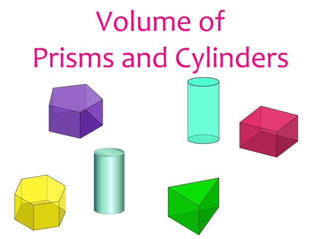 archived blogs: 13-1 Volume of Prisms and Cylinders