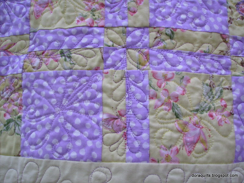 Dora Quilts: Split 4-Patch and New Quilting
