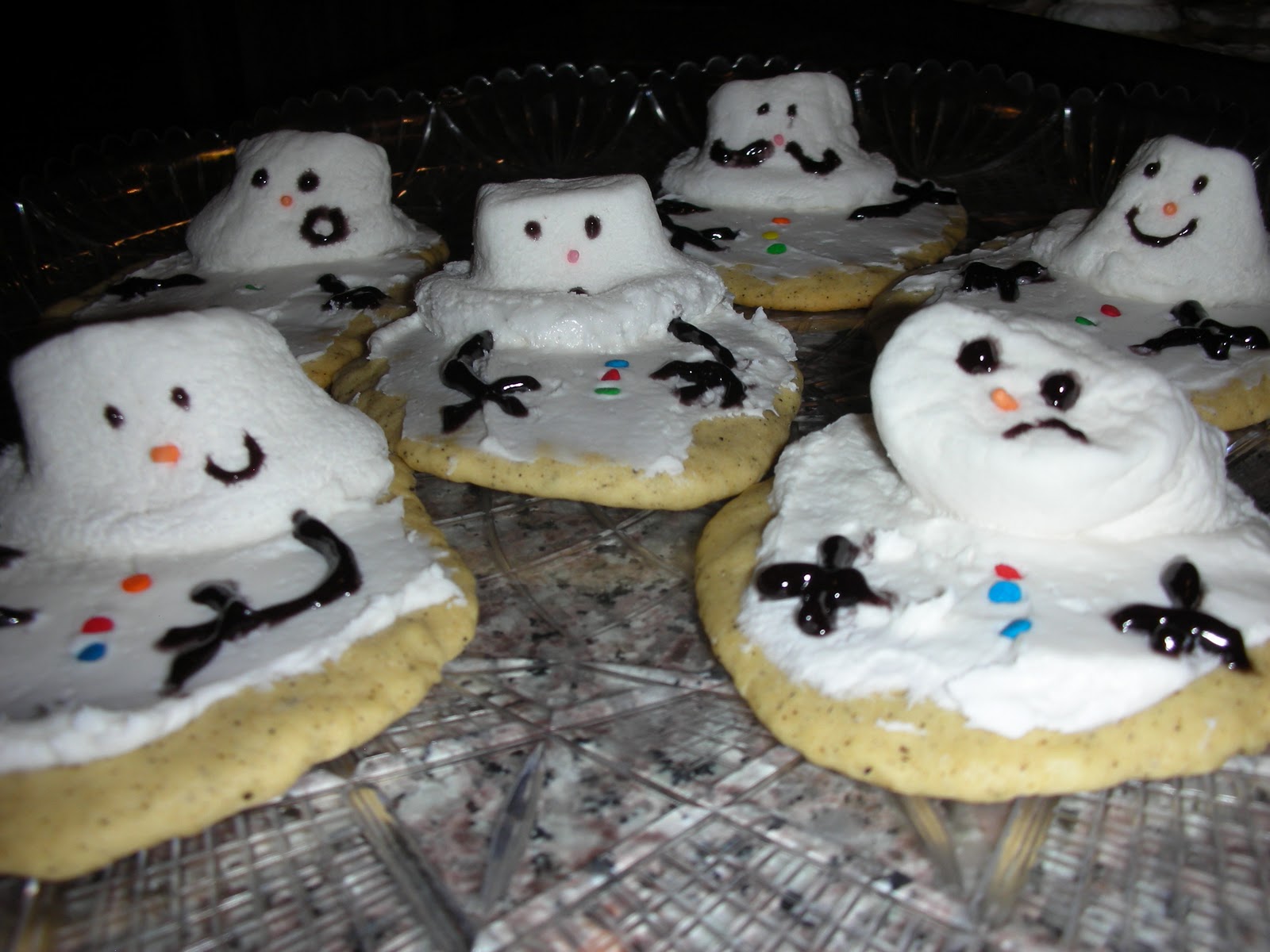 Melting Snowman Cookies (Fail!)