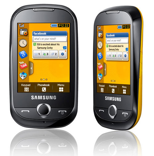ENDROID: Samsung launches Corby First full-touch mobile designed for ...