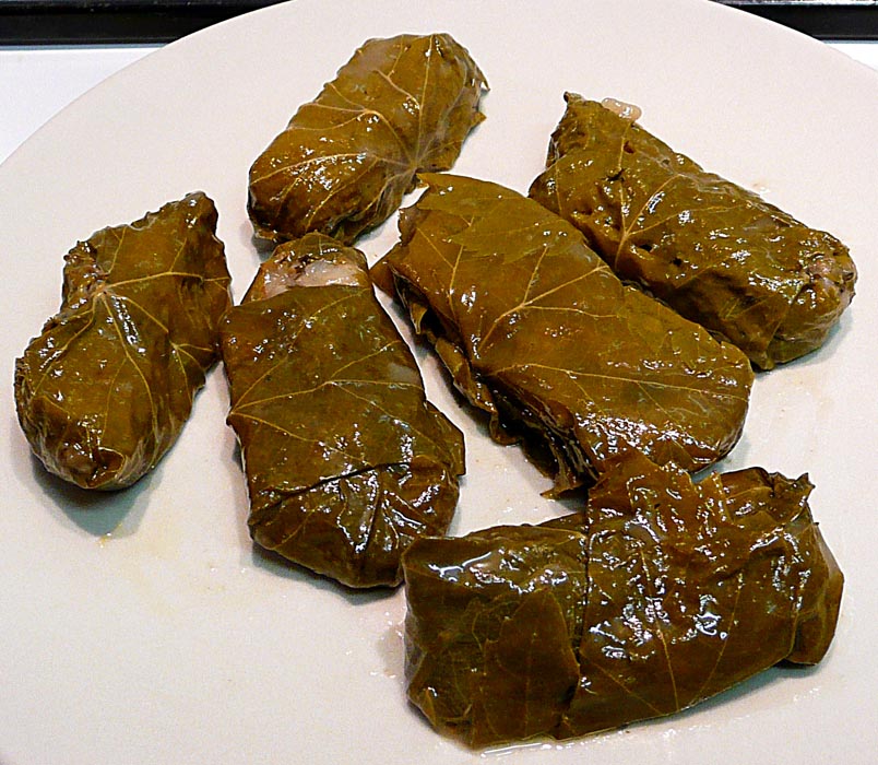 Living the life in Saint-Aignan: Dolmas — stuffed grape leaves