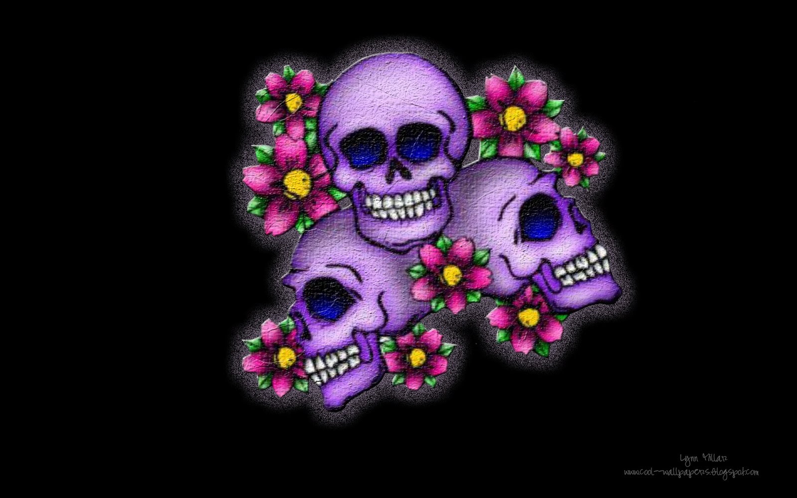 Cool Wallpapers: Pretty Skulls