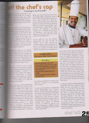 A huge thank you to Centre stage by chef raghu - CHEF RAGHU